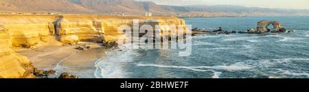 Natural arch La Portada, Antofagasta, Antofagasta Region, Chile Stock ...