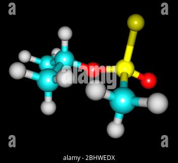 Sarin nerve agent molecule (chemical weapon). Skeletal formula Stock ...