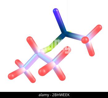 Sarin nerve agent molecule (chemical weapon). Skeletal formula Stock ...