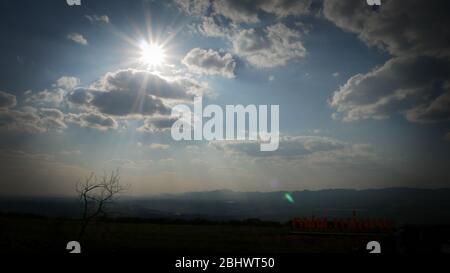 Cloud Shading sunlight beautiful evening sunset Stock Photo - Alamy