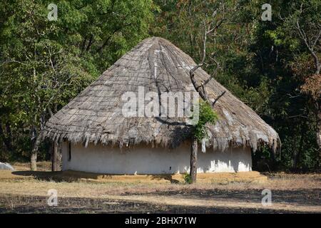 Facade of a Naga tribal hut, Kohima, Nagaland, India Stock Photo - Alamy