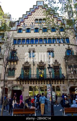 Casa Amatller is a famous modernist building in Barcelona, designed by ...
