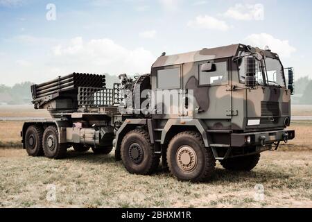 Missile vehicle and launcher - military truck with intercontinental ...