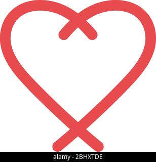 Heart plus icon linear vector graphics sign or symbol set for web app ui Stock Vector Image ...