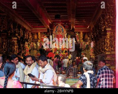 Statue of a Marikamba devi goddess Stock Photo - Alamy