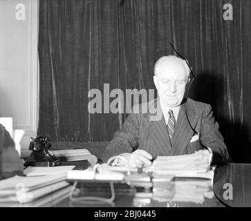 Lord Woolton Minister of Food. 1940 Stock Photo - Alamy