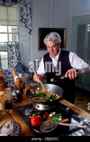 Robert Carrier - Chef and Restaurateur Kitchen Stock Photo - Alamy