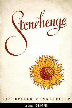 Carrier Collection of Menus - Stonehenge restaurant - Ridgefield ...