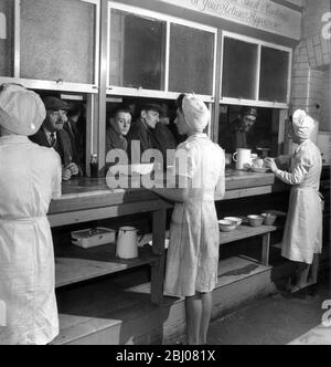 The canteen at Yorkshire's Manvers Main Colliery, near Dorchester where ...
