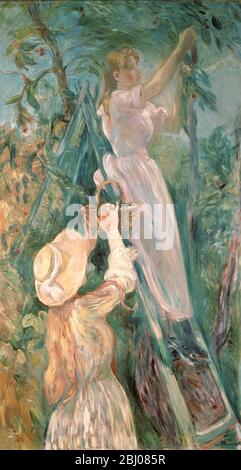 Berthe Morisot (1841-1895) "In the Dining Room", oil on canvas, 1886 ...