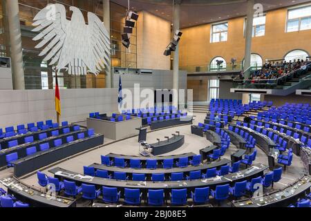 Inside Bundestag German Parliament Berlin Germany Europe Stock Photo ...