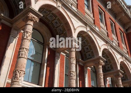 Victorian Architecture Henry Cole Wing Exhibition Road Red Brick Stone ...