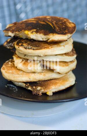 Stack of sweetcorn fritters Stock Photo - Alamy