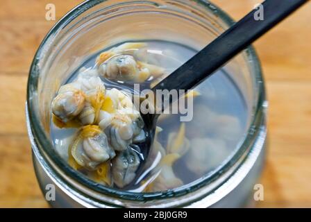 Jar of Cockles Stock Photo - Alamy