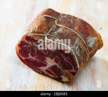 Lacon curado - Spanish national delicacy, jerky pork ham Stock Photo ...