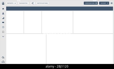Dashboard interface. Admin panel statistic diagrams cards, web page ...