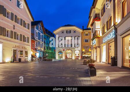 INNICHEN, ITALY - CIRCA OCTOBER, 2010: Innichen town in Dolomite Alps ...