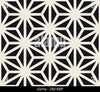 Seamless repeating pattern with triangle shapes in black on cream ...