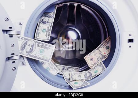 money in washing machine close up Stock Photo: 54731679 - Alamy