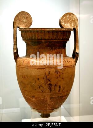 Etruscan vase, ancient painted pottery, Italy 1920s Stock Photo - Alamy