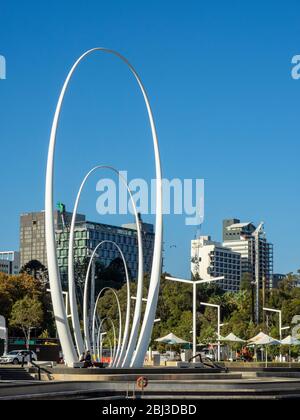 The carbon fiber Spanda sculpture by Christian de Vietri at Elizabeth ...