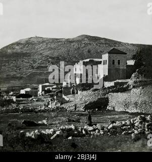Palestinian, Middle Eastern towns and cities circa 1900 of medieval ...