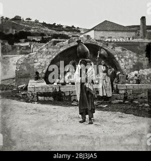 Palestinian, Middle Eastern towns and cities circa 1900 of medieval ...