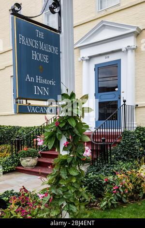 The Francis Malbone House historic inn, Newport, Rhode Island, USA ...