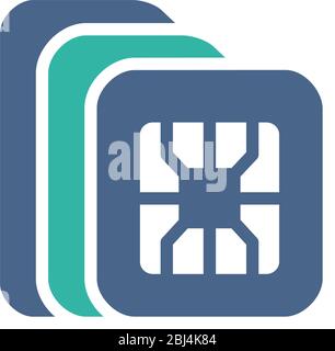 Different types of SIM card. Vector illustration, flat design Stock ...