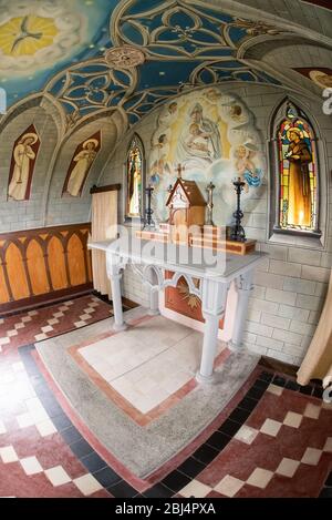 Interior of the Italian Chapel created by Domenico Chiocchetti and ...