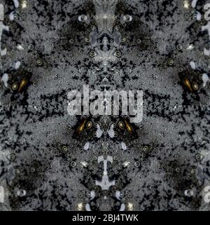 A closeup shot of an abstract spotted black and white background Stock ...