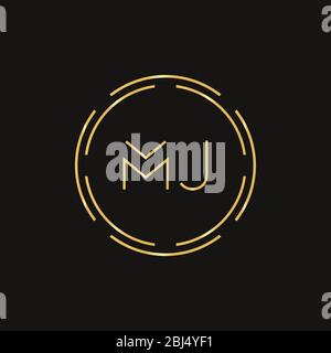 Initial MJ letter Logo Design vector Template. Luxury Letter MJ logo ...