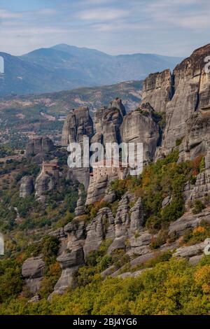 The Beautiful Floating Monasteries in Meteora, Greece Stock Photo - Alamy