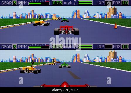 Mario Andretti Racing - Sega Genesis Mega Drive - Editorial use only Stock Photo - Alamy