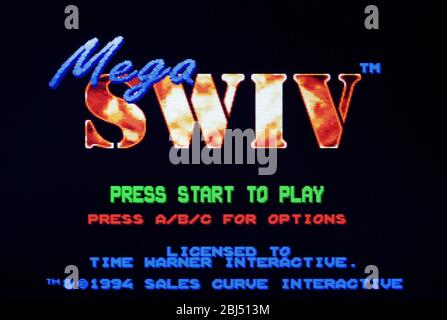 Mega SWIV - Sega Genesis Mega Drive - Editorial use only Stock Photo ...