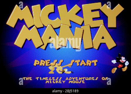 Mickey Mania - Sega Genesis Mega Drive - Editorial use only Stock Photo ...