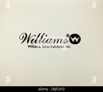 Williams Entertainment Inc Logo - Sega Genesis Mega Drive - Editorial ...