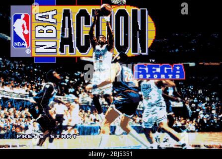 NBA Action - Sega Genesis Mega Drive - Editorial use only Stock Photo ...