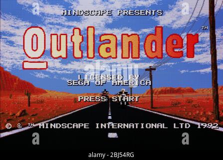 Outlander - Sega Genesis Mega Drive - Editorial use only Stock Photo ...