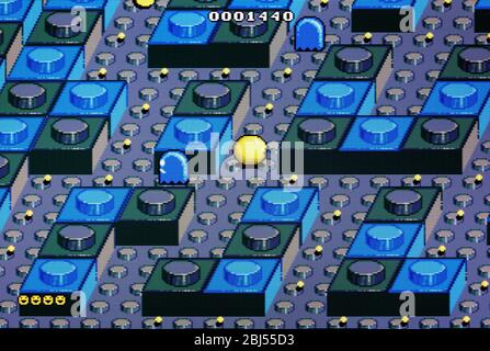 PacMania Pac Mania - Sega Genesis Mega Drive - Editorial use only Stock ...