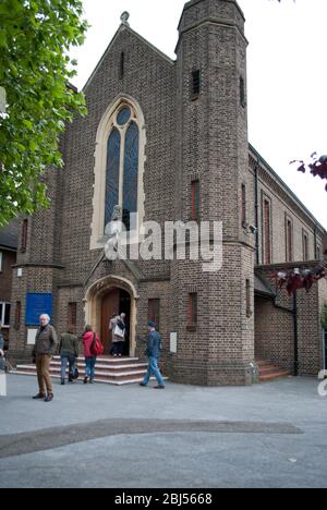 Brick Entrance 1930s Architecture Church St. Josephs Roman Catholic ...