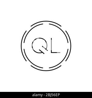 Initial letter QL logo design with modern business typography vector ...