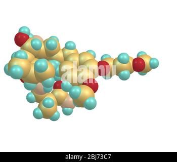 Molecular model of the antihypertensive drug Aliskiren (Tekturna or ...