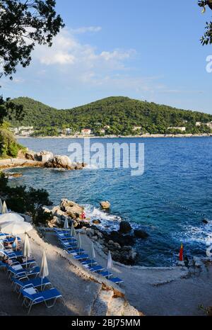 Lapad peninsula beach Dubrovnik Stock Photo - Alamy