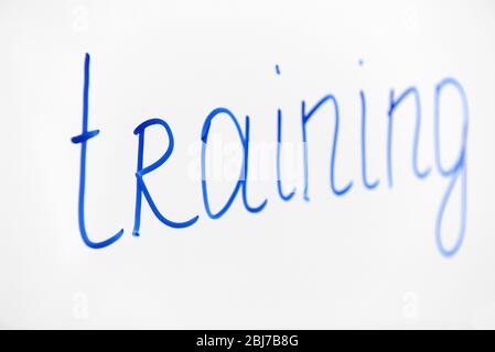 Word Training written on the flipchart Stock Photo - Alamy