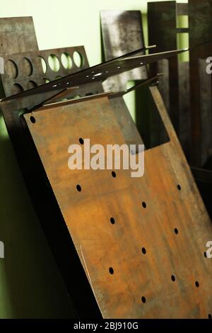 Different kinds of stock material, closeup Stock Photo - Alamy