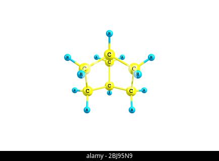 A bicyclic molecule with two fused rings Stock Photo - Alamy