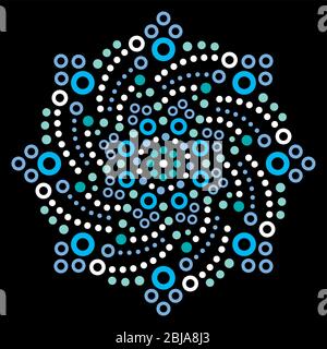 Mandala pattern on green background Stock Vector Image & Art - Alamy