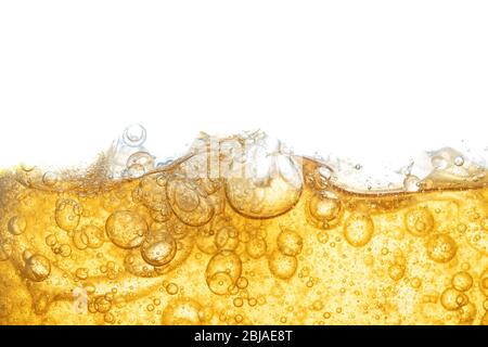 Yellow fat, like obesity cells, under the microscope, is a chemical ...