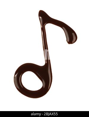 Drawn chocolate note on white background Stock Photo - Alamy